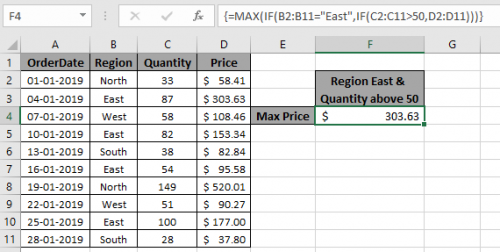 How To Find Minimum Value With Multiple Criteria In Excel 7963