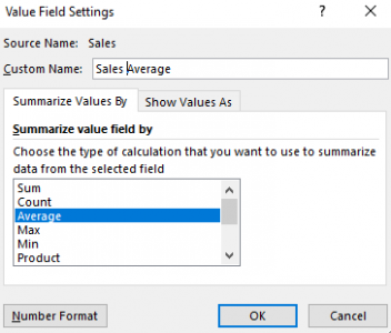 How to Use Pivot Table Field Settings and Value Field Setting