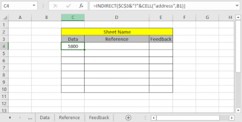Excel Increment Cell Reference Using Indirect Function
