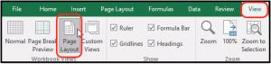 How to print from custom views in Excel
