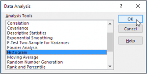 How to use Histograms plots in Excel