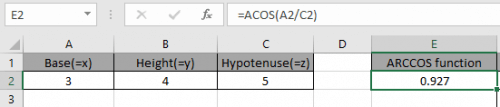 How To Use Trigonometric Functions In Excel